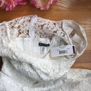 Dear Moon | Dresses | Dear Moon White Lace Fit And Flare Dress | Poshmark